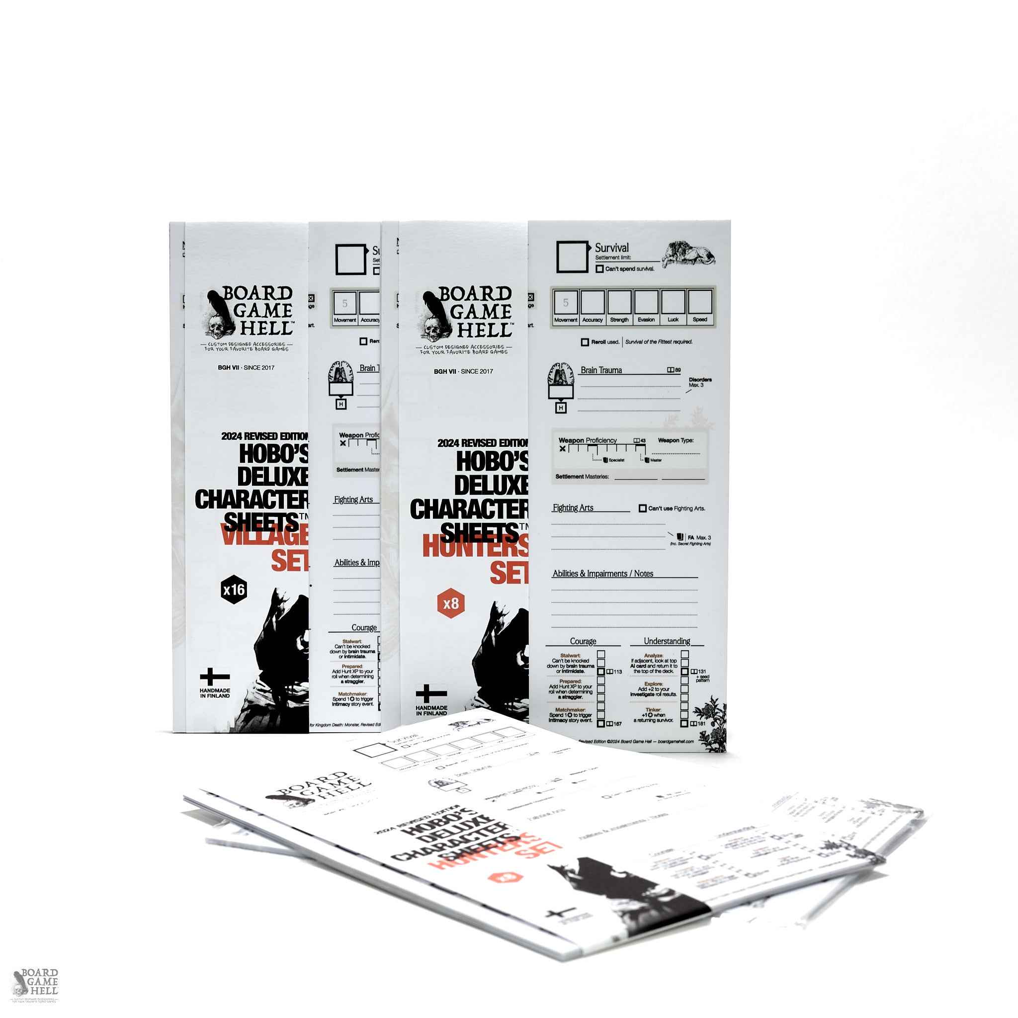 Hobo’s Deluxe Character Sheets™ for Kingdom Death – Board Game Hell